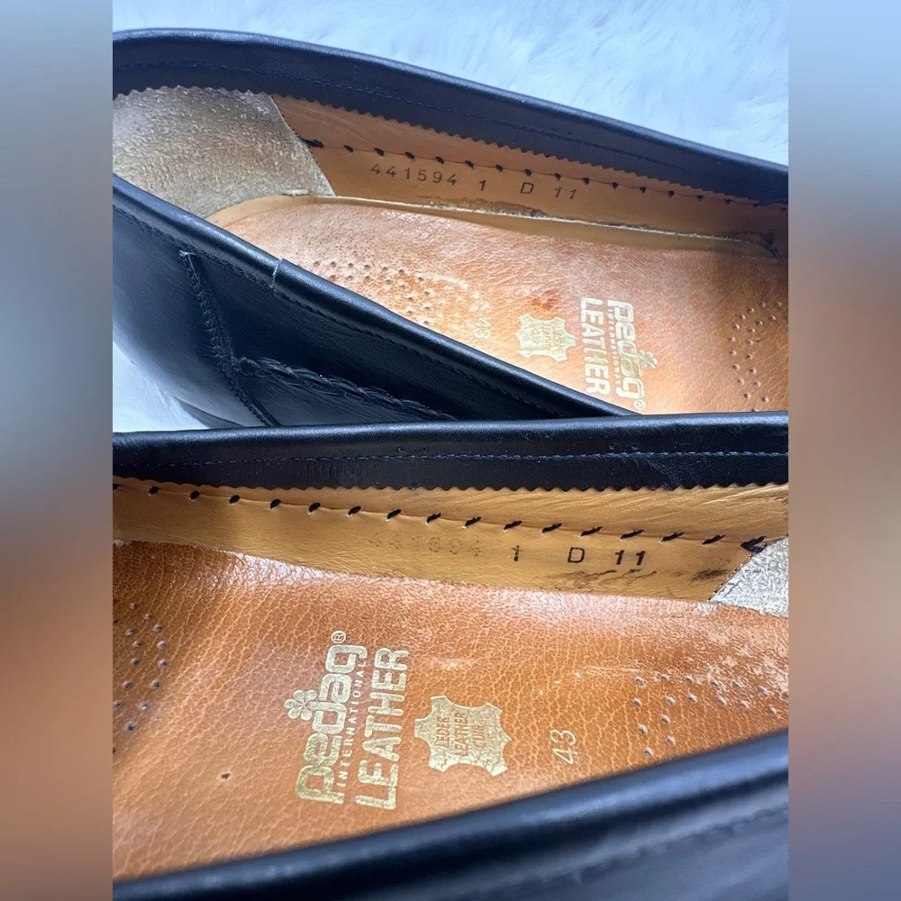 Santoni | Shoes | Santoni Mens Woven Leather Loafer Size 1 D Black ...
